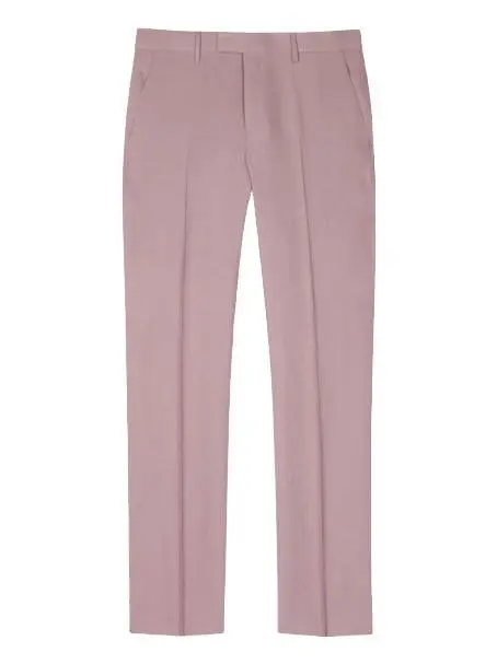 Paul Smith Linen Tapered-fit Trousers - Purple
