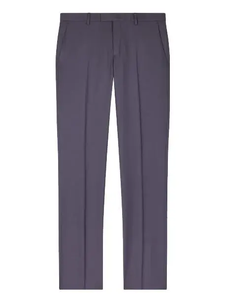 Paul Smith Slim-fit Slate Grey Wool 'a Suit To Travel In' Trousers - Purple