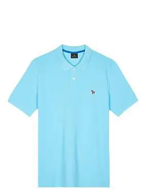 Paul Smith Bright Zebra Logo Polo Shirt - Blue