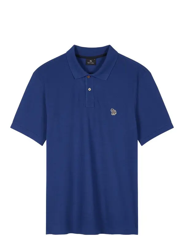 Paul Smith Royal Organic Cotton Zebra Polo Shirt - Blue
