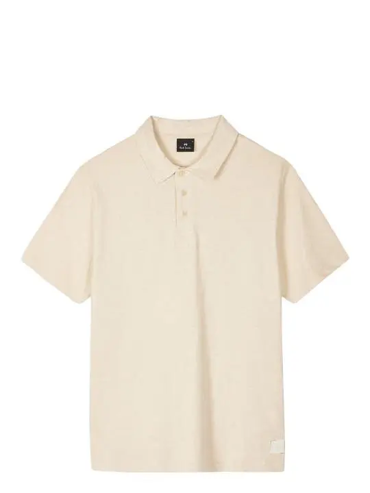 Paul Smith Ecru Regular-fit Linen-blend Polo Shirt - White