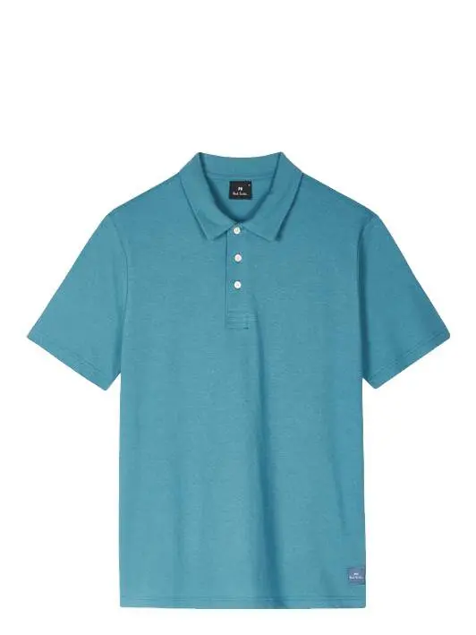 Paul Smith Regular-fit Linen-blend Polo Shirt - Blue