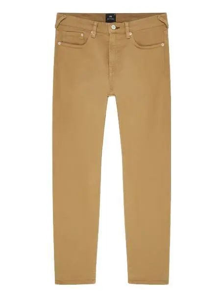 Paul Smith Tapered-fit Organic Cotton-stretch Jeans - Brown