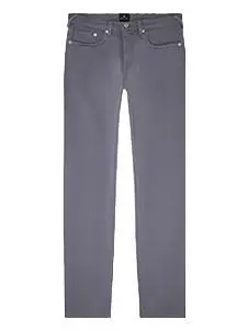 Paul Smith Tapered-fit Gart-dyed Organic Cotton-stretch Jeans - Grey