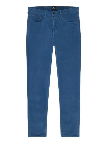 Paul Smith Tapered-fit Mid-rise Corduroy Trousers - Blue