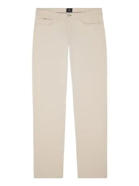 Paul Smith Tapered Cotton-linen Jeans - White