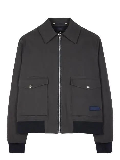 Paul Smith Cotton-nylon Twill Jacket - Brown