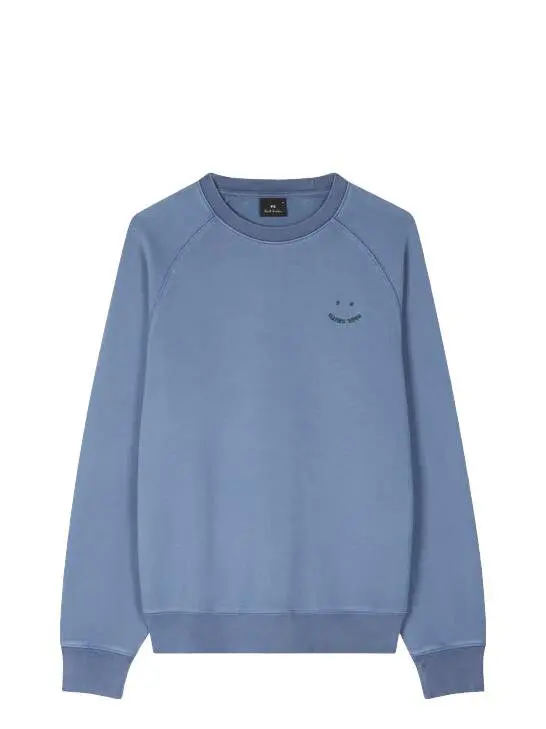 Paul Smith Washed Cotton Sweatshirt - Blue