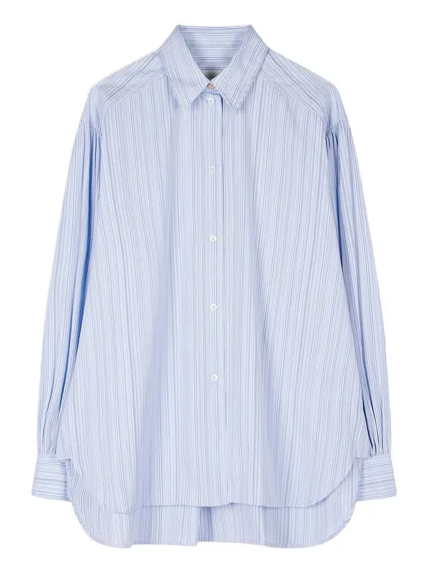 Paul Smith Striped Cotton Shirt - Blue