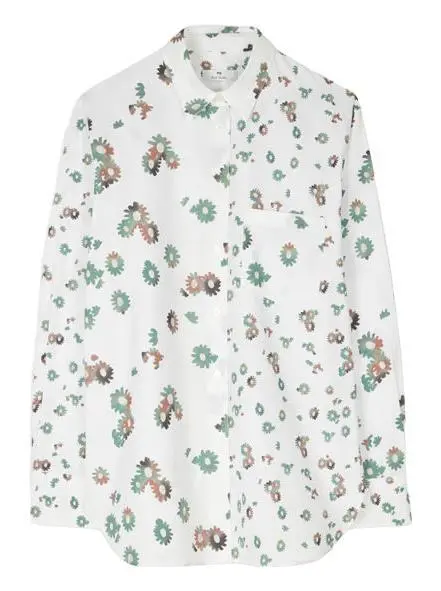 Paul Smith Floral Printed Shirt - White