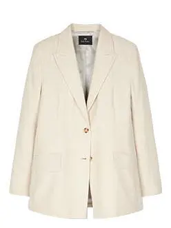 Paul Smith Pinstripe Two-button Blazer - White