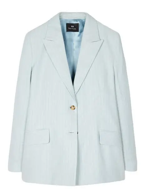 Paul Smith Light Pinstripe Two-button Blazer - Blue