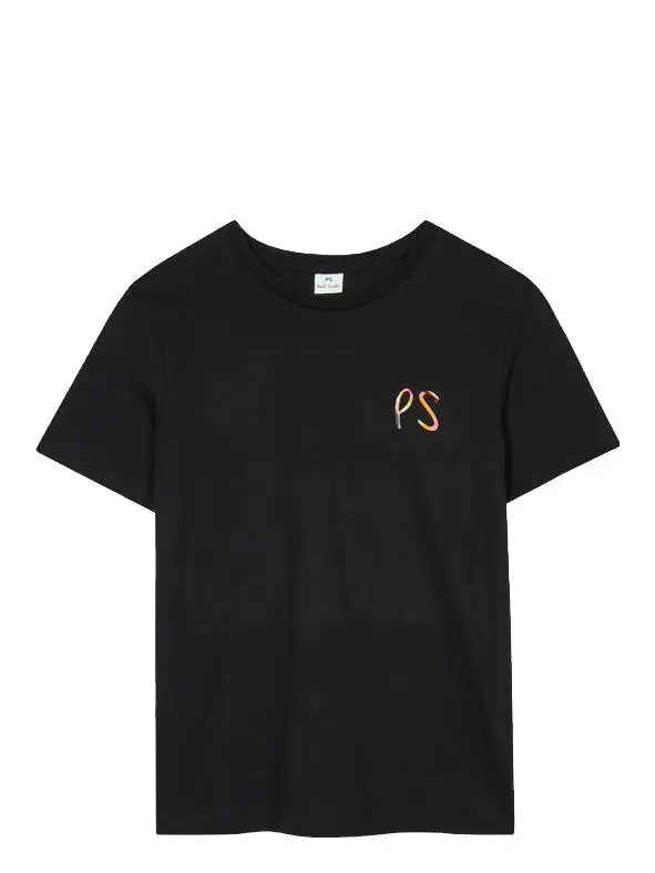 Paul Smith Swirl Ps Logo T-shirt - Black