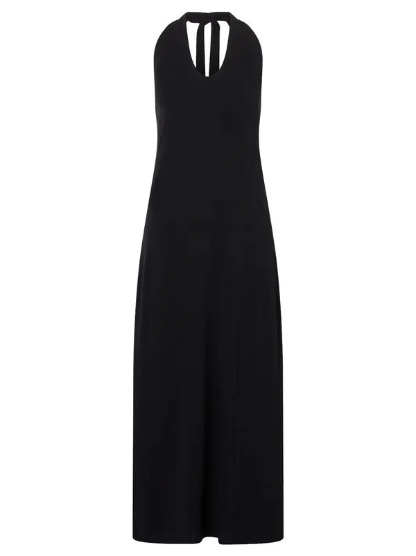 KALLMEYER Bridgette Jersey Halterneck Maxi Dress - Black