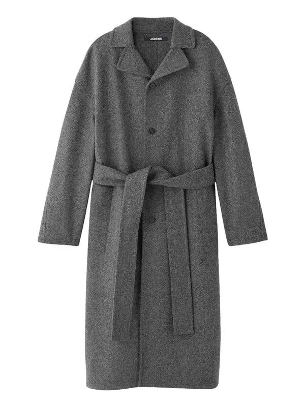 Jacquemus Long Coat Citta - Antracite Grey