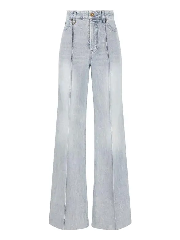 Zimmermann Wide Leg Denim Jeans - Castaway