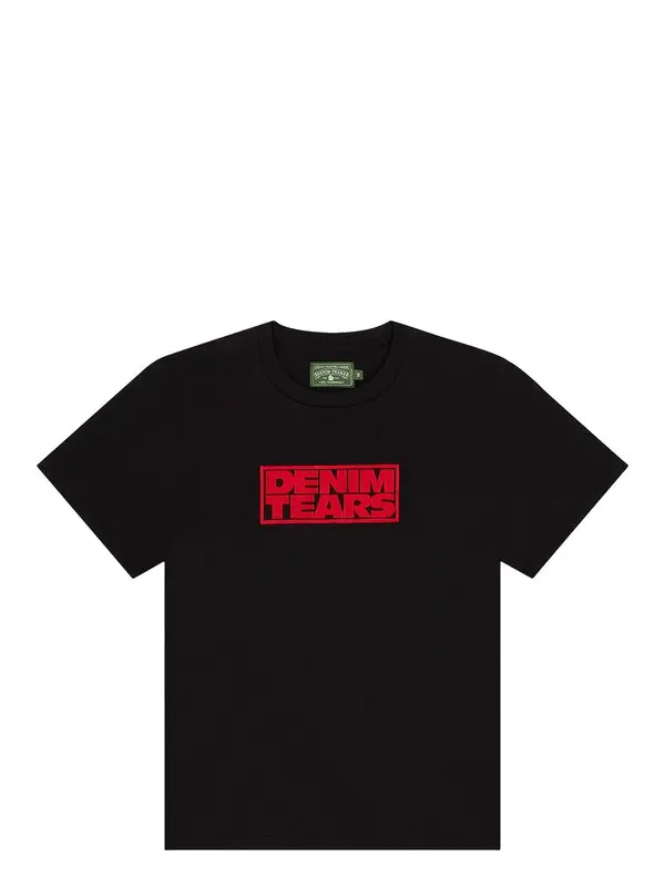 DENIM TEARS Box Logo Tee - Black