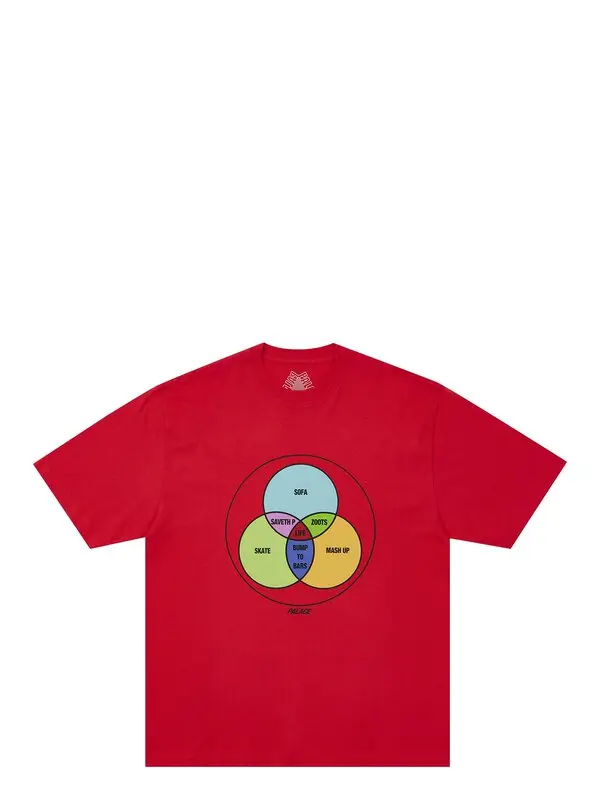 PALACE Zen Diagram T-shirt - Red