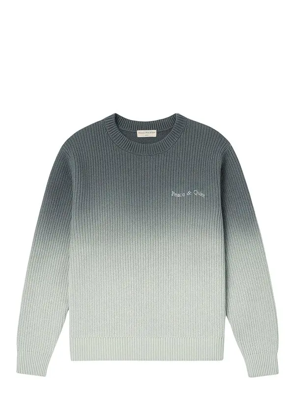MUSEUM OF PEACE & QUIET Wordmark Knit Sweater - Grey