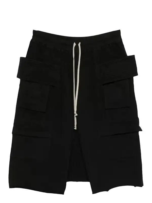 Rick Owens Creatch Cargo Shorts - Black