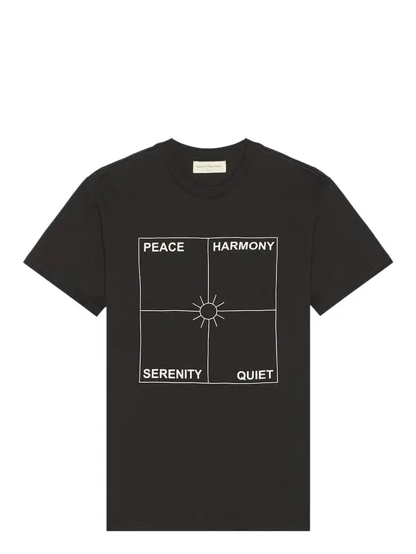 MUSEUM OF PEACE & QUIET Four Corners T-shirt - Black