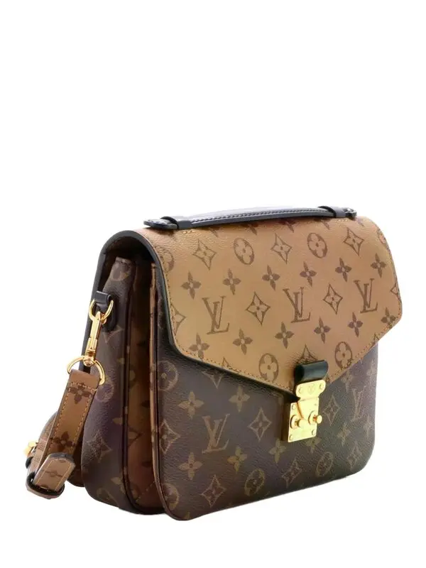 LOUIS VUITTON Pochette Metis Reverse Monogram Canvas - Brown
