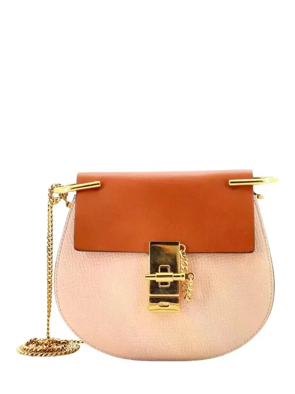 Chloé Drew Leather Mini Crossbody Bag - Neutrals