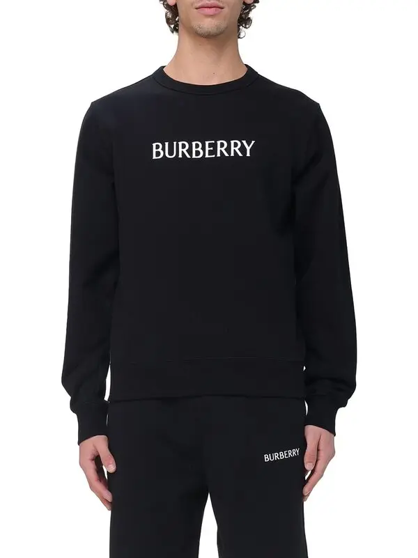 Burberry Logo Crewneck Sweatshirt - Black