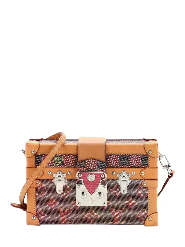 LOUIS VUITTON Petite Malle Handbag Damier Monogram Pop Canvas Crossbody Bag - Brown