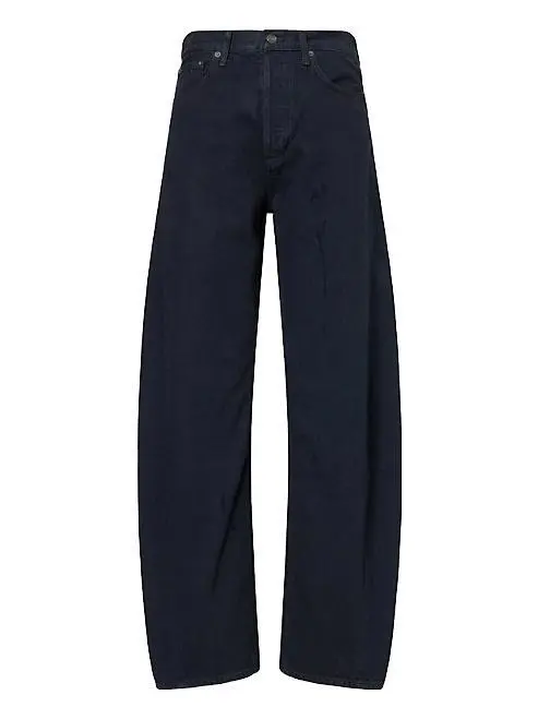 AGOLDE Luna Pieced Barrel-leg Denim Jeans - Illusion