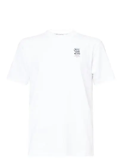 PERCIVAL Duke Printed Cotton-jersey T-shirt - White