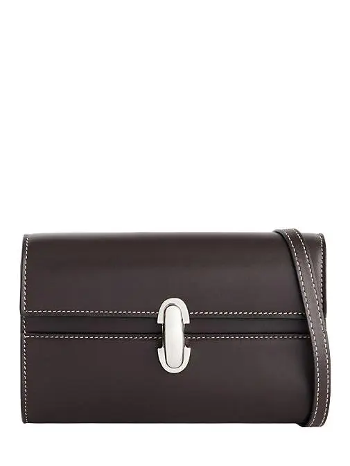 Savette Symmetry Mini Leather Shoulder Bag - Currant
