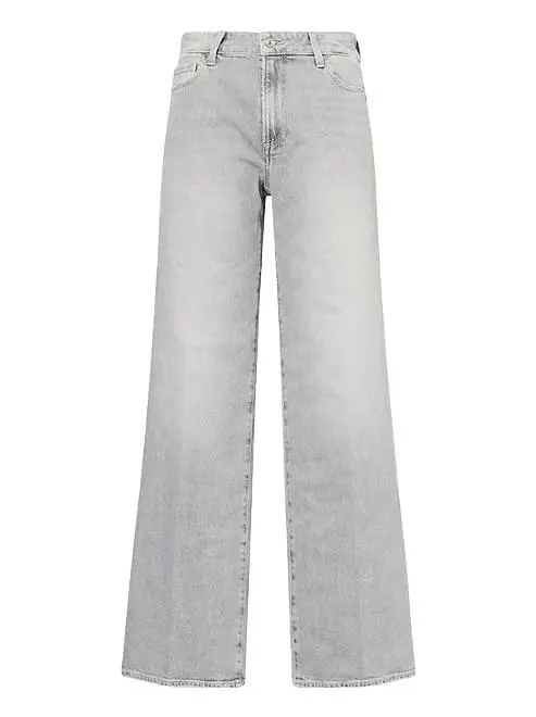 Paige Anessa Wide-leg Jeans - Smokescreen Grey