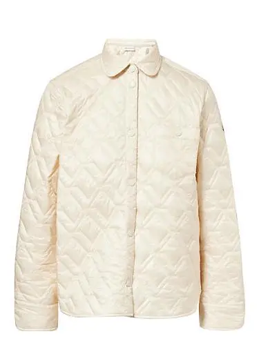 Moncler Brand-patch Quilted Shirt - White