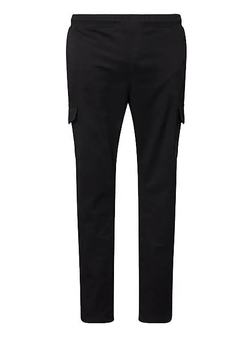 ARNE Tapered-leg Patch-pocket Cotton Cargo Trousers - Black