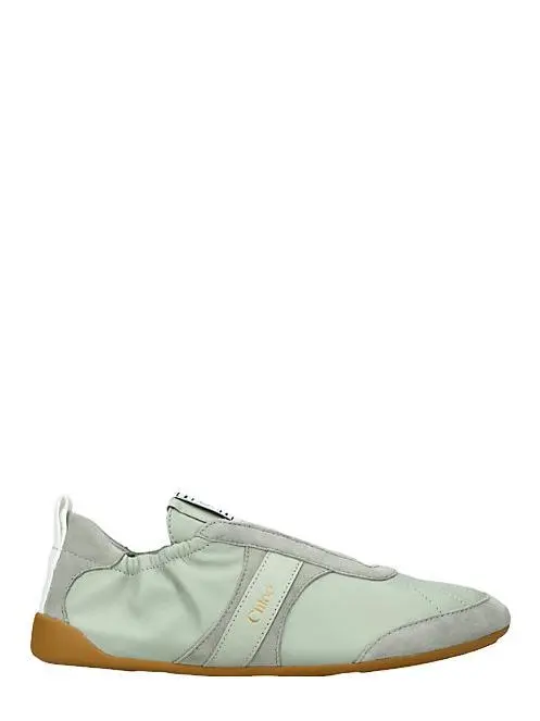 Chloé Kick Leather Trainers - Pale Green