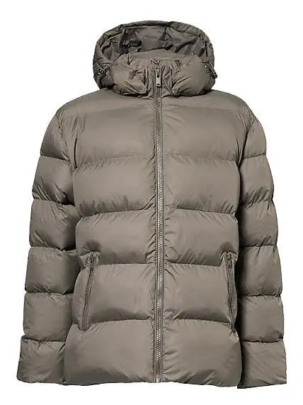 ARNE Hooded Short Padded Puffer Jacket - Olive