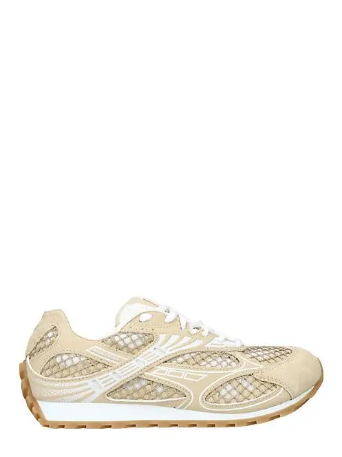 Bottega Veneta Orbit Woven Trainers - Yellow