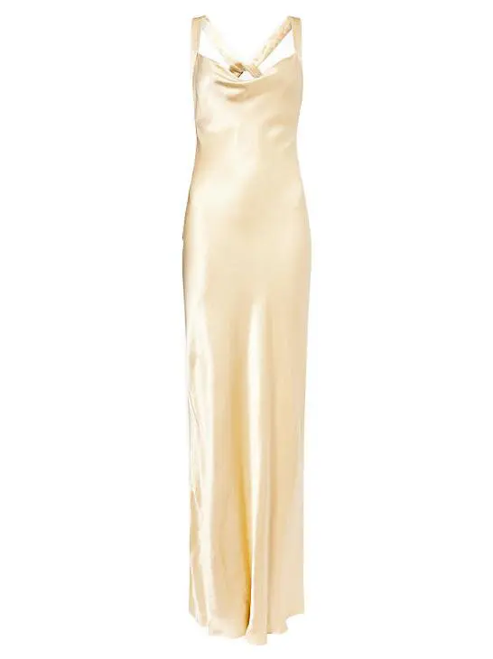 Bec & Bridge Gia Halterneck Maxi Dress - Wheat