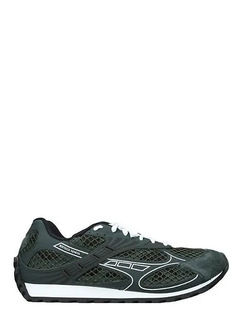 Bottega Veneta Orbit Woven Trainers - Dark Green