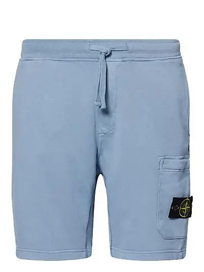 Stone Island Regular-fit Cotton-jersey Shorts - Dark Blue