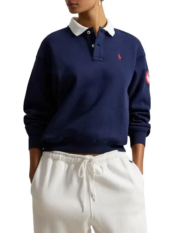 Polo Ralph Lauren Team Usa Long-sleeve Polo - Refined Navy