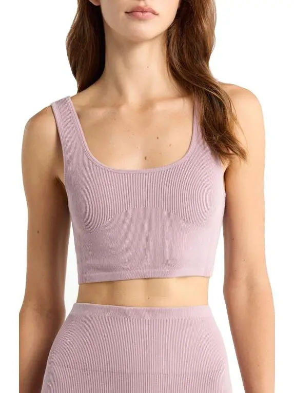 Lunya Seamless Flow Square Neck Bralette - Frosted Crocus