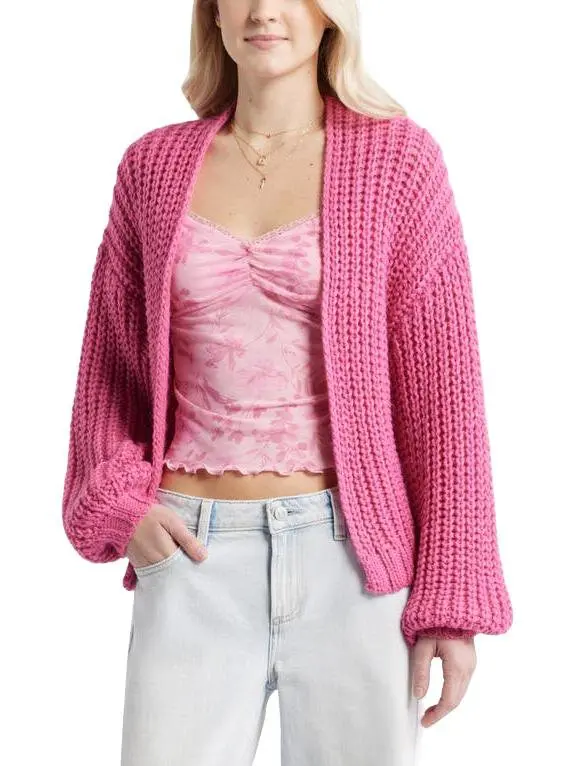 Bp. Oversized Cardigan - Pink Fizz