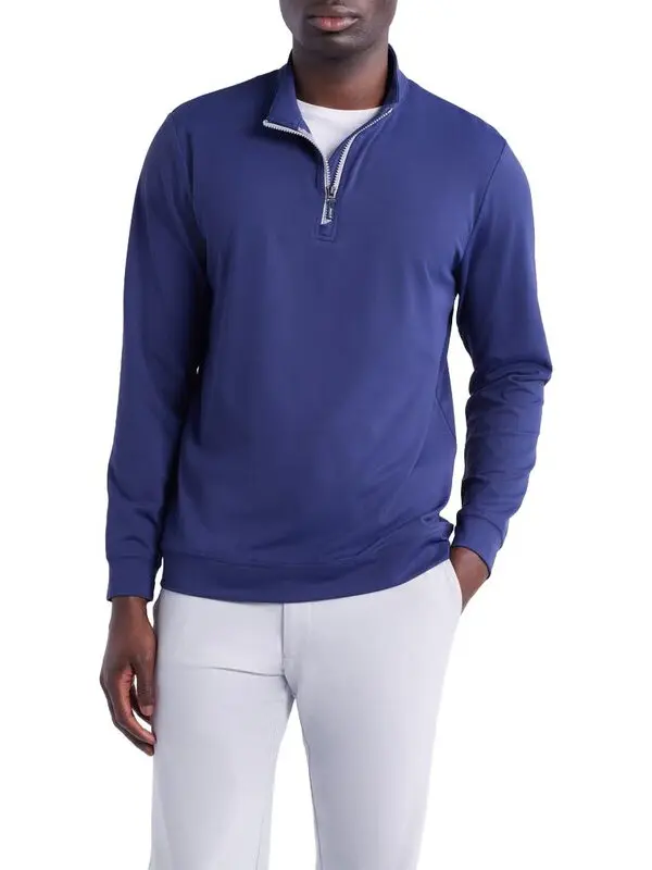 Johnnie-o Weston Quarter Zip Pullover - Navy