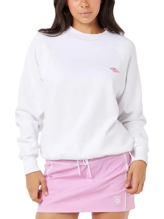 Rip Curl Graphic Cotton-fleece Sweatshirt - Optical White