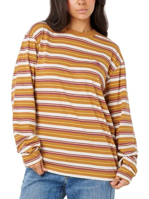 Rip Curl Stripe Long Sleeve T-shirt - Tan