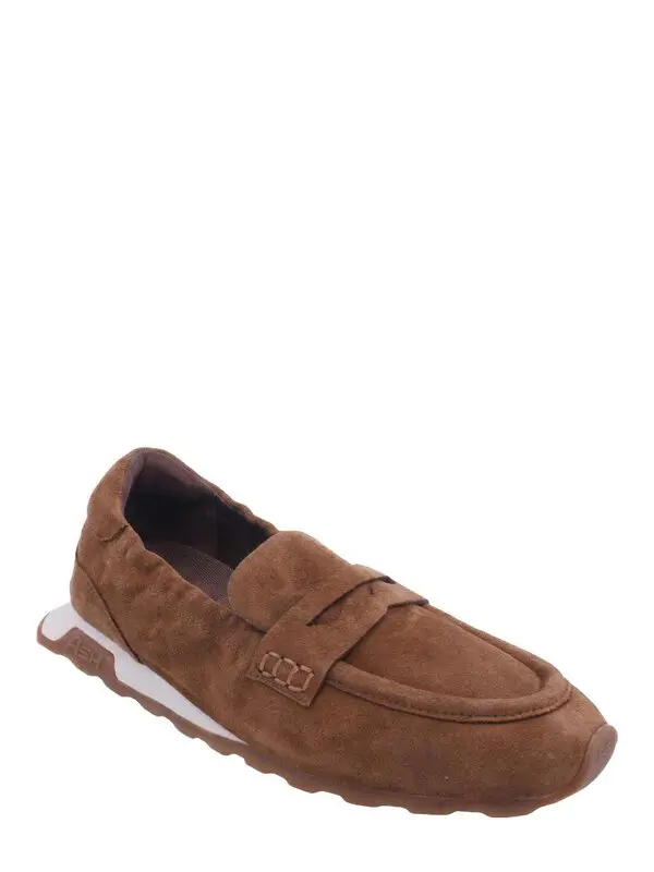 Ash Leather Loafer Sneakers - Chestnut