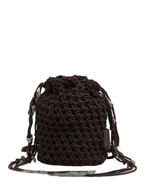 Bimba Y Lola Plaited Bucket Bag - Brown