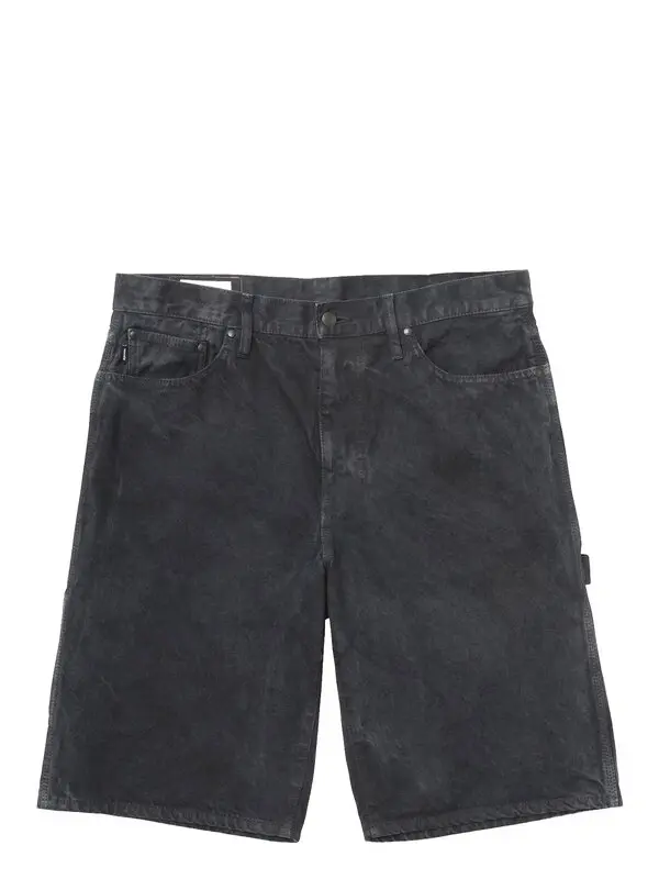 VOWELS Denim Painter Shorts - Black